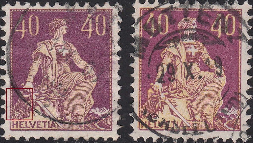 Switzerland: varieties on postage stamps – Definitive Issues – World ...