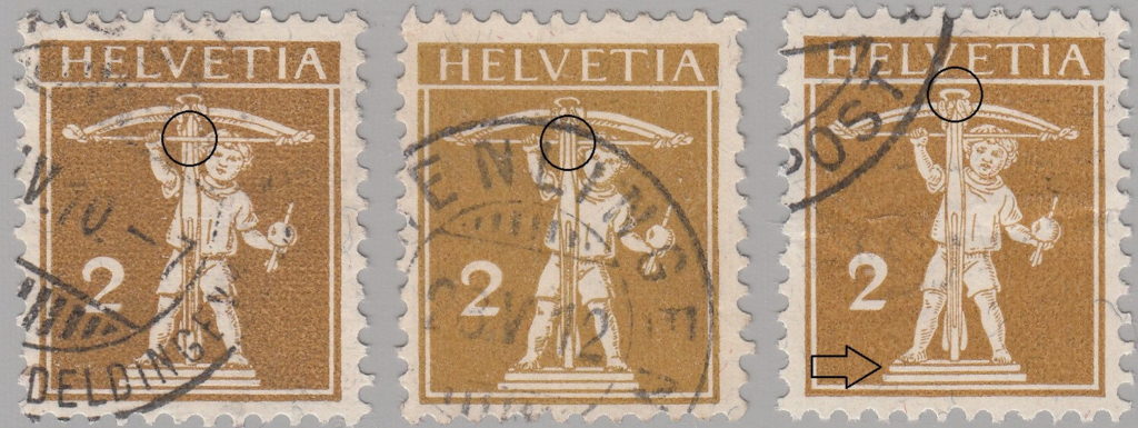 Switzerland: varieties on postage stamps – Definitive Issues – World ...