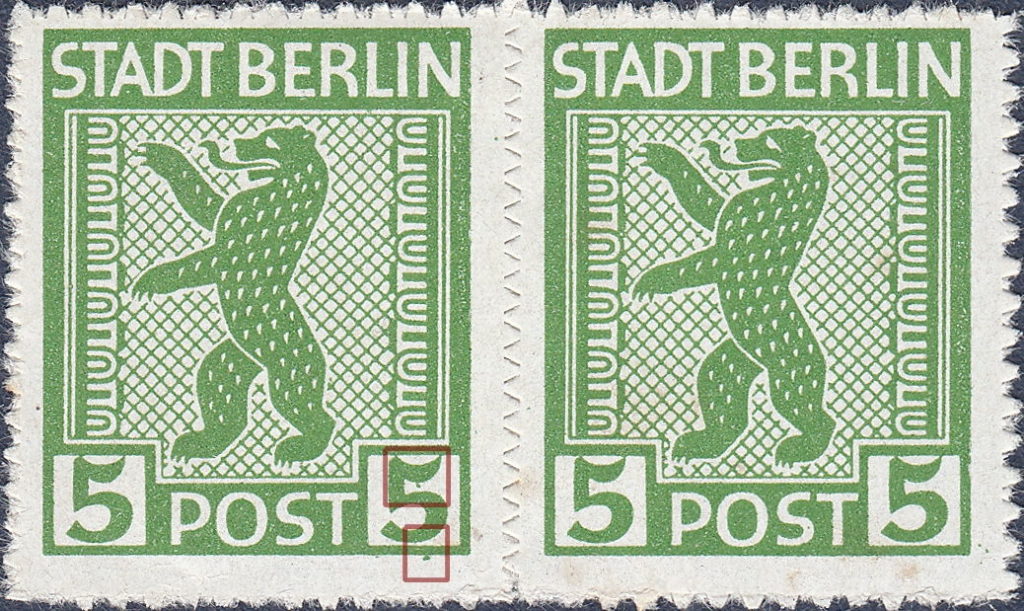 Berlin and Brandenburg: Varieties of 5 pf. Stamp – World Stamps Project