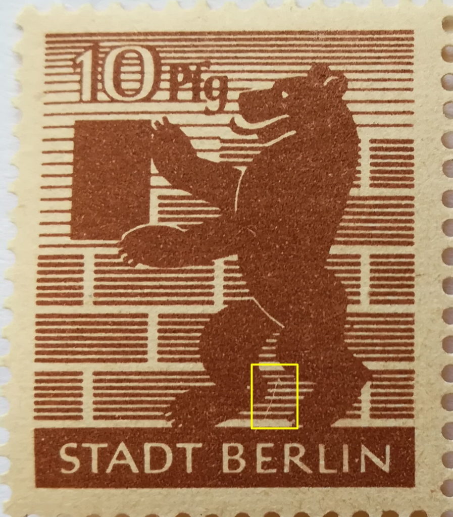 Berlin and Brandenburg: Varieties of 10 pf. Stamp – World Stamps Project