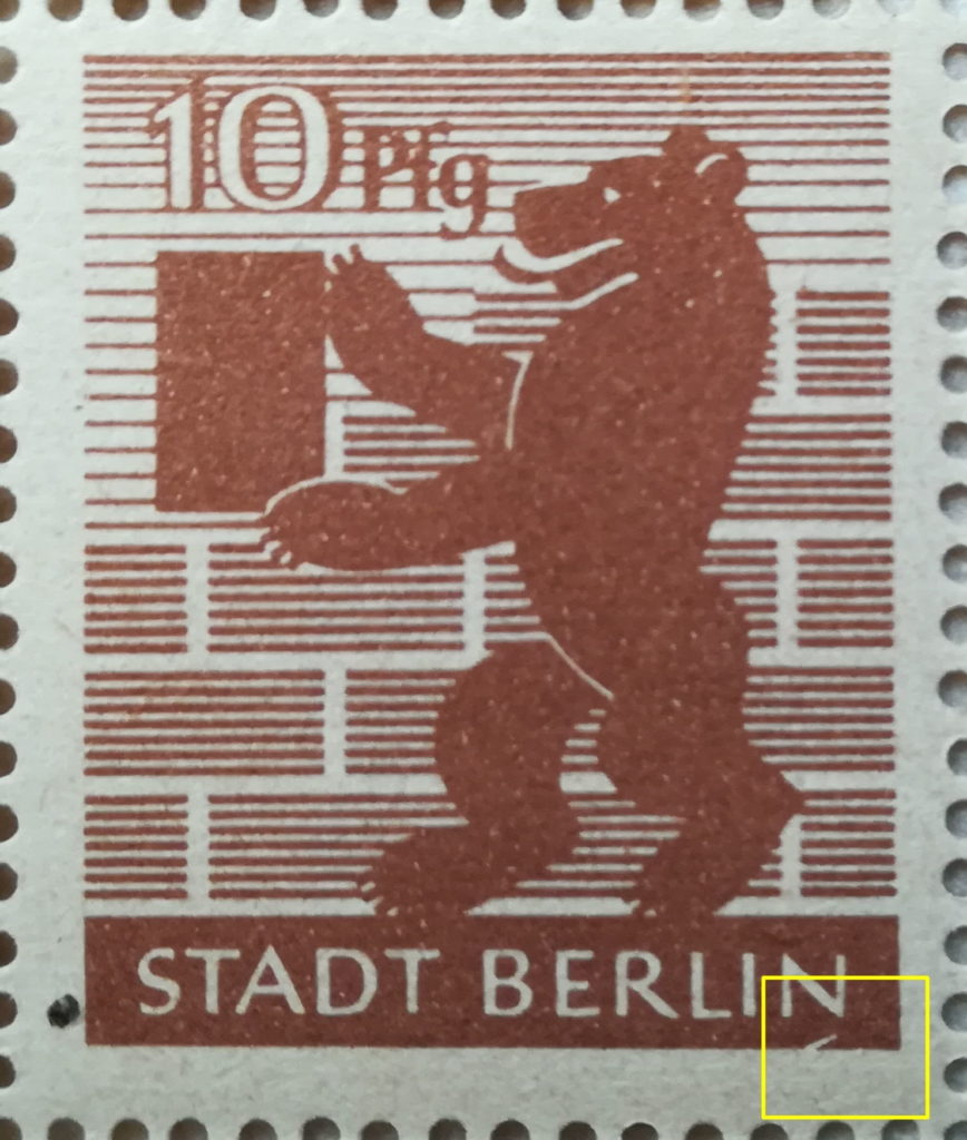 Berlin and Brandenburg: Varieties of 10 pf. Stamp – World Stamps Project